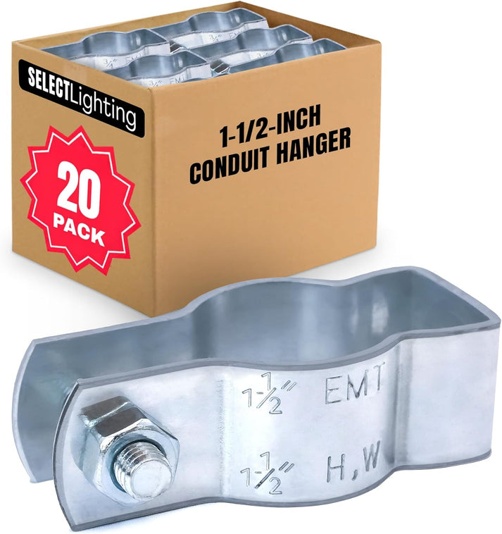 SELECT 20 Pack Lighting Conduit Hanger, 1-1/2 Inch Electrical Conduit ...